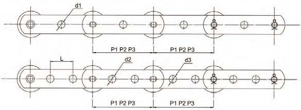BS Conveyor Chain (Solid Pin Holed Link Plates) - TransDrive